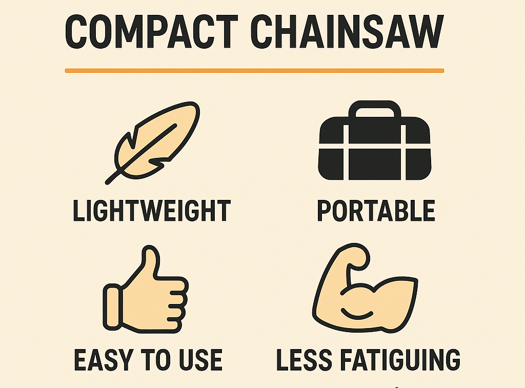 The Compact Chainsaw: Your Guide to Lighter, Easier Cutting.